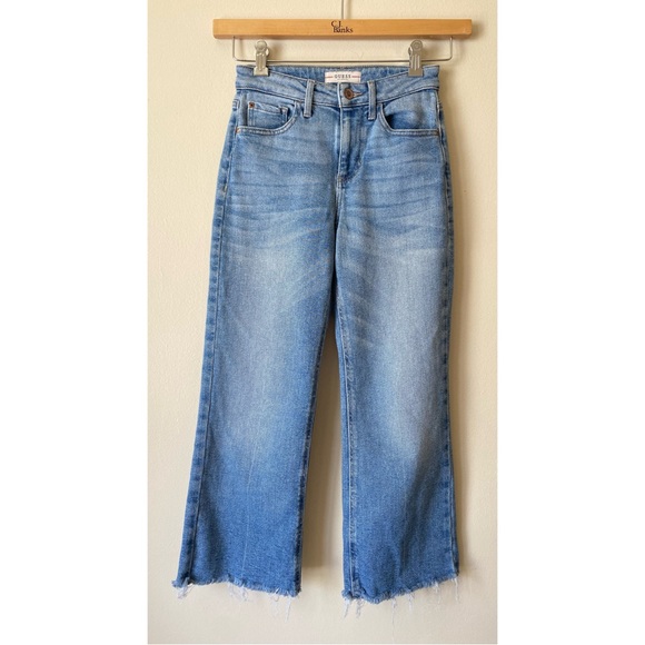 Guess | Jeans | Guess Light Blue High Rise Wide Leg Crop Jeans | Poshmark